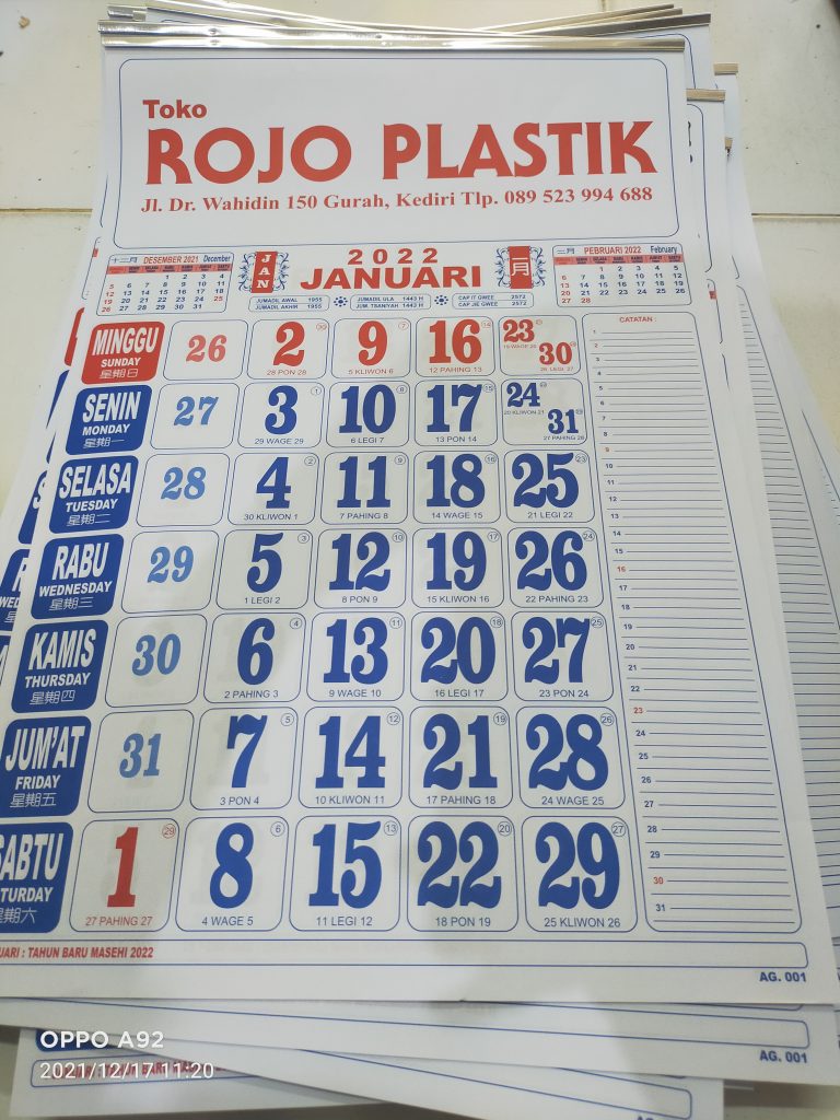 Percetakan Cetak Kalender 2023, Pesan Kalender 2023, Kalender Custom ...